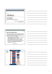 Learning Module 2_First_Response_Handout_March_2018 | NeoResus